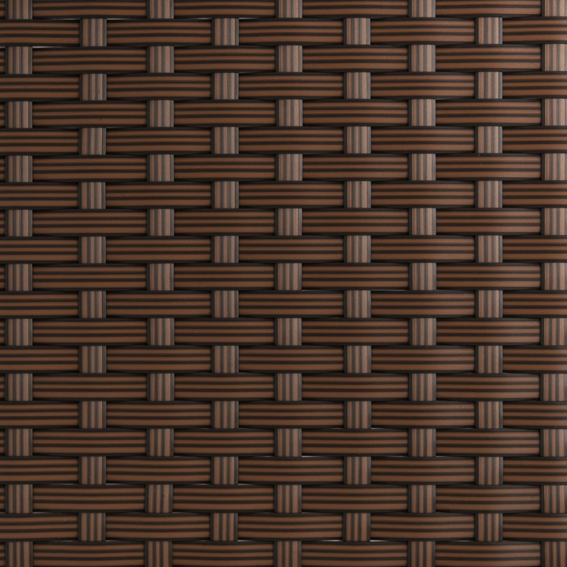 Plastic rattan material black line BM-32112 | Flat Collection